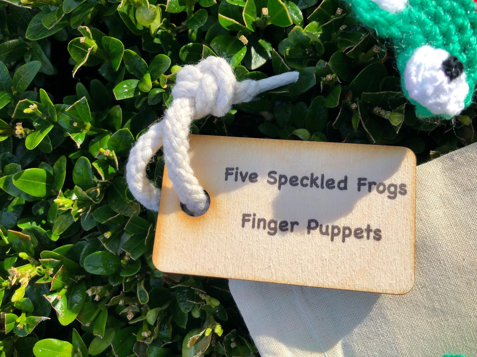 Five Little Speckled Frogs Finger Puppets - Etsy