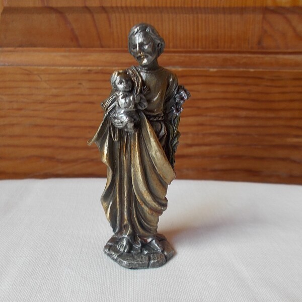 Religious Pewter Statue - Etsy