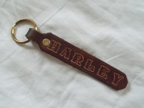 Vintage~Harley Davidson~Key Chain~Key Ring~Motorcycle… - Gem
