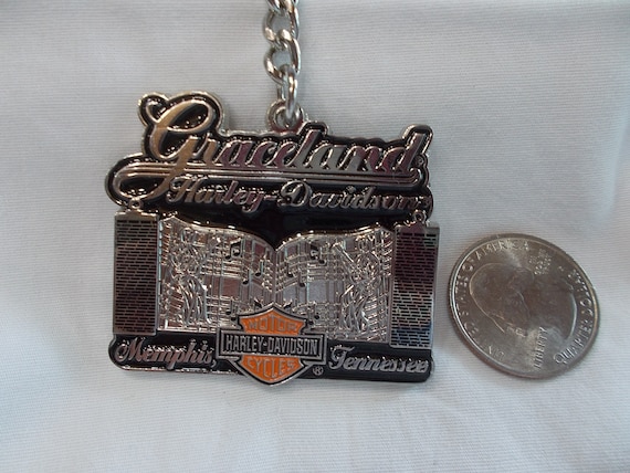 Vintage~Harley Davidson Key Chain / Key Ring~Gracelan… - Gem
