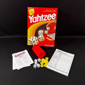 1998 Yahtzee Game by Lowe, Great Shakes, It's Yahtzee, Box in Used ...