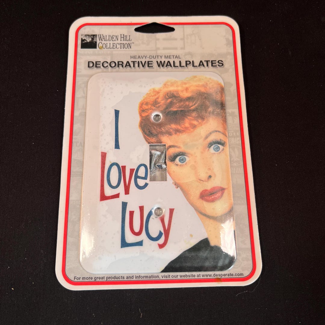 New/vintage 1990's I Love Lucy Light Switch Cover, A Fun Whimsical ...