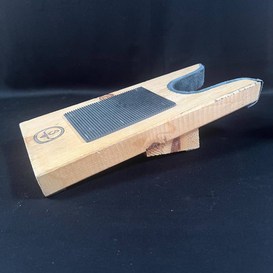 Vintage Wood Boot Jack With Leather Heel Protector, Rustic Boot Jack, Cowboy Boots, Work Boots ...