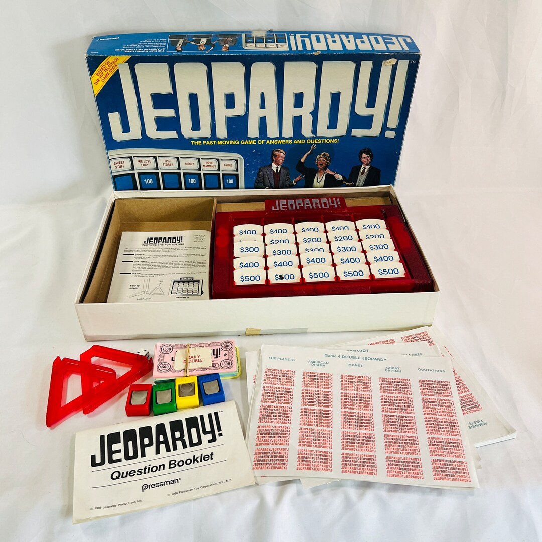 1986 Jeopardy Game, the Fast Moving Game of Answers and Questions, by ...