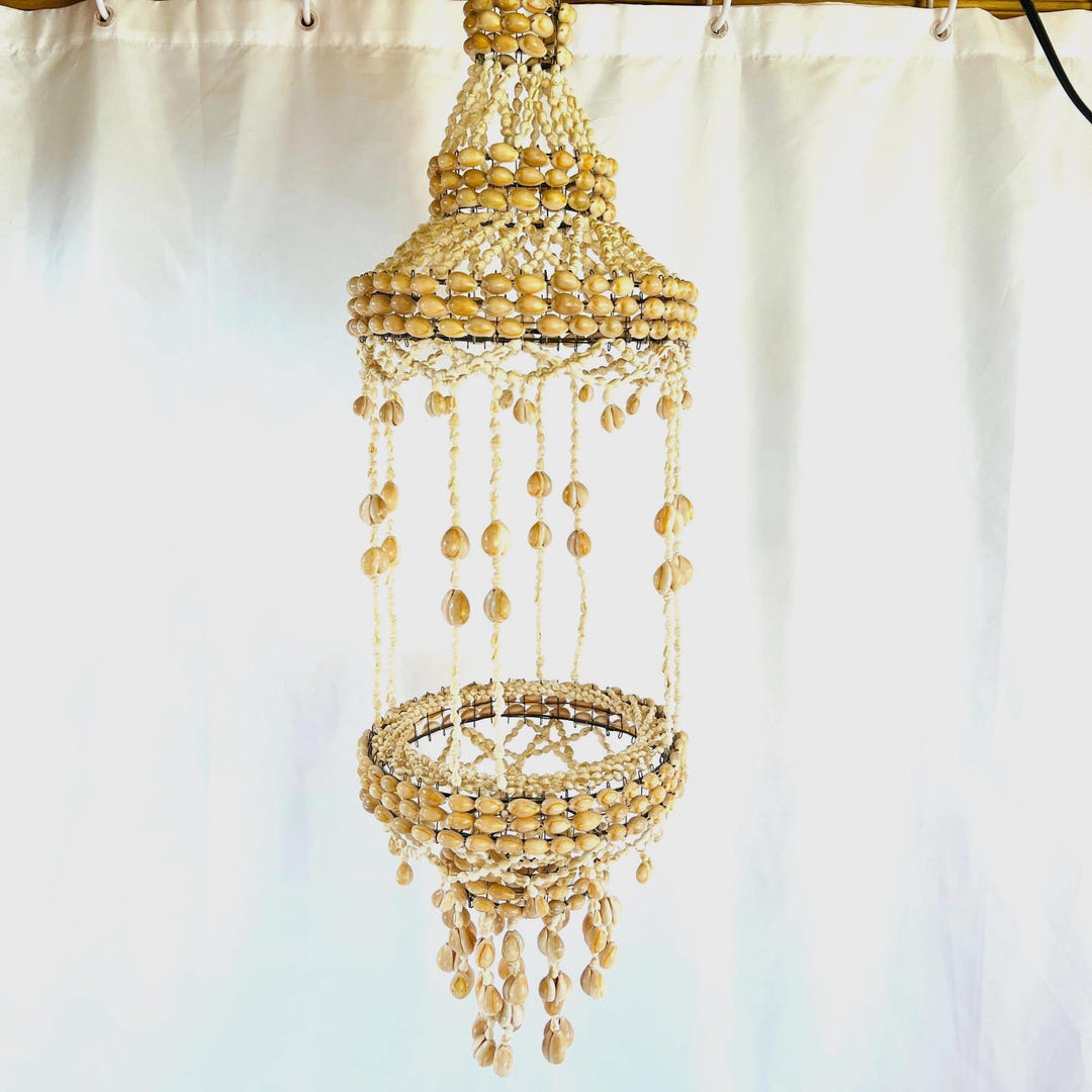 Vintage 32" Shell Plant Hanger, Very Retro Piece That Will Dress up Any ...