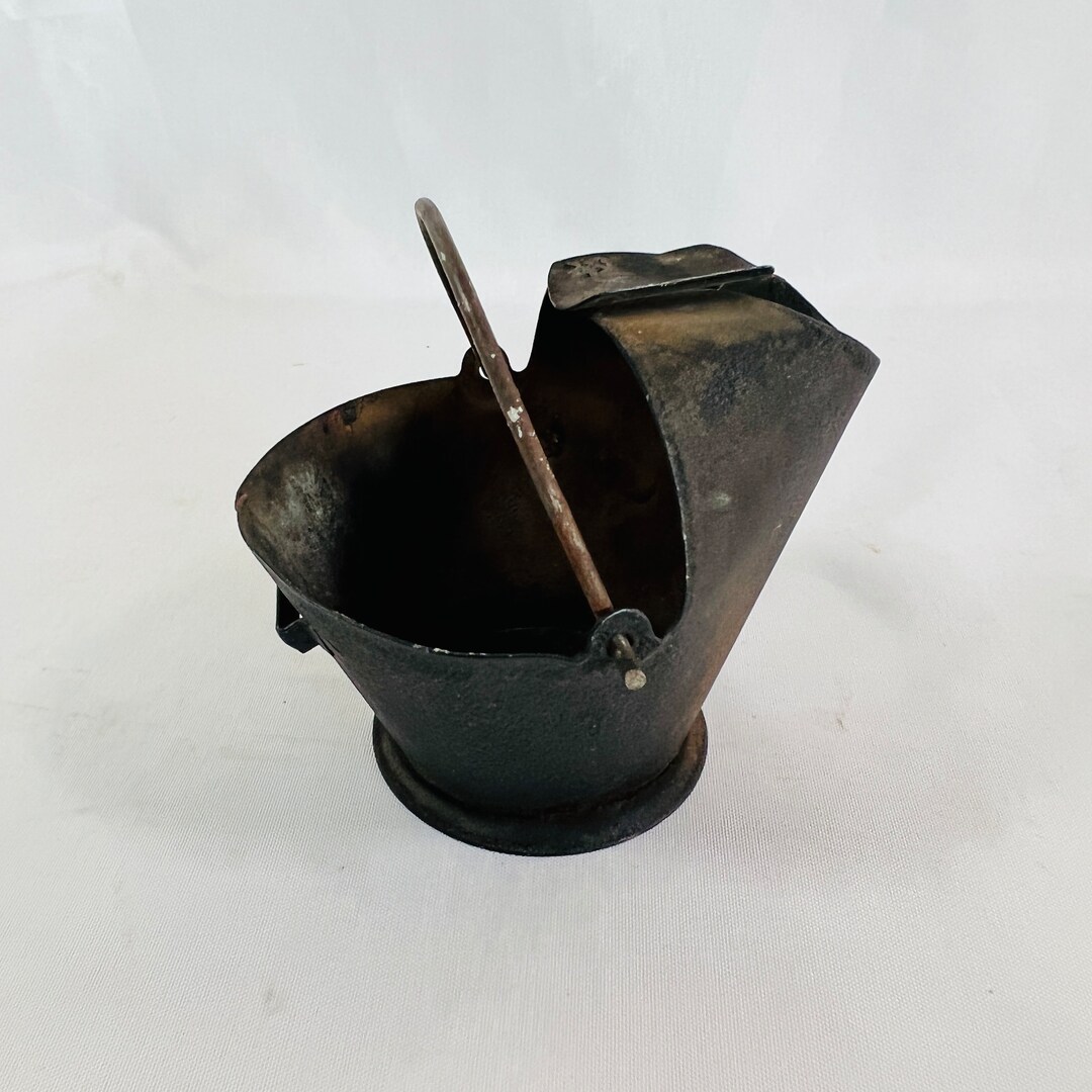 Mini Scuttle Bucket Ashtray With Handle, Small Replica Scuttle Bucket ...