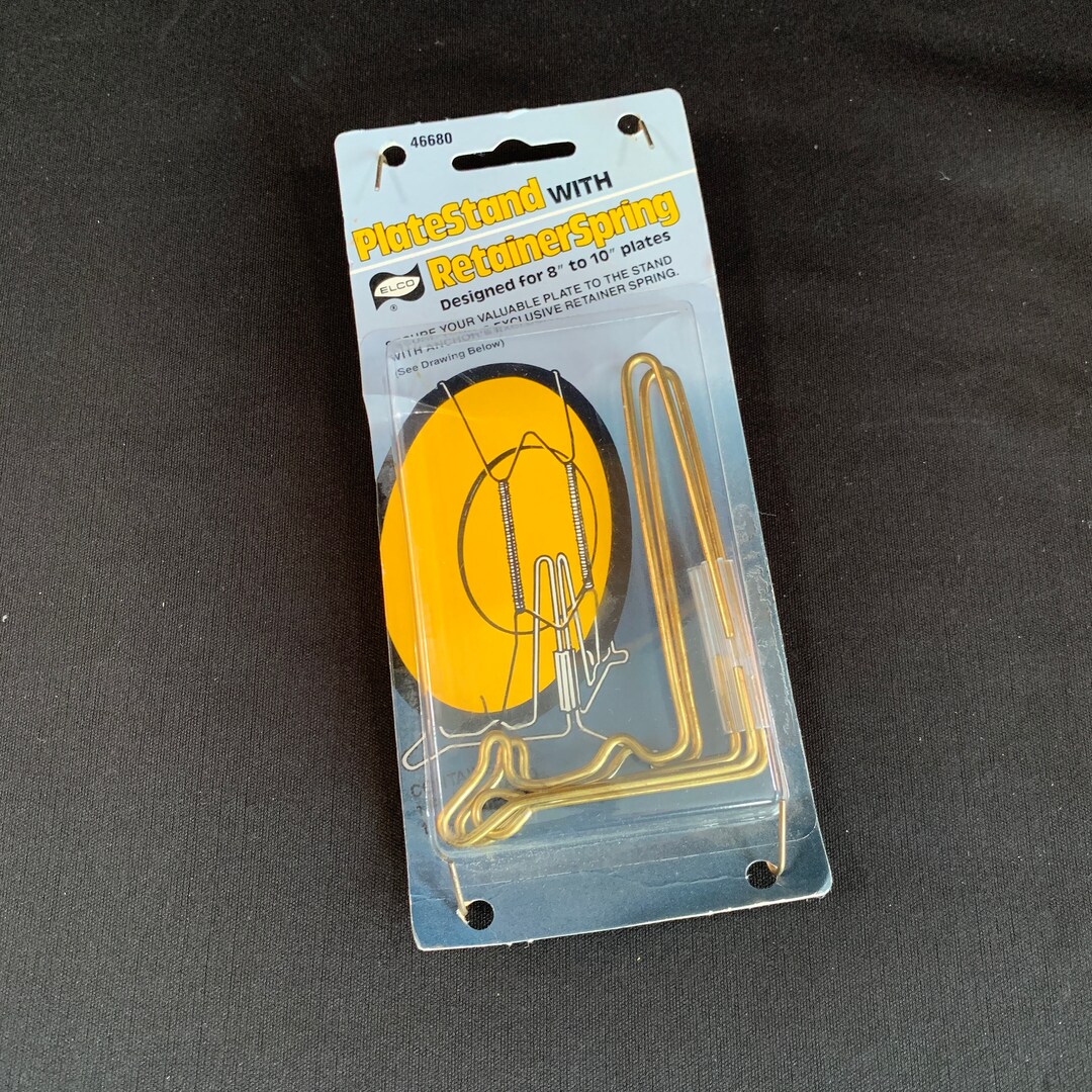 New Vintage Plate Stand With Retainer Spring, Designed for 8 to 10 ...