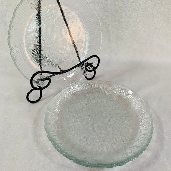 Vintage Glass Plates - Etsy