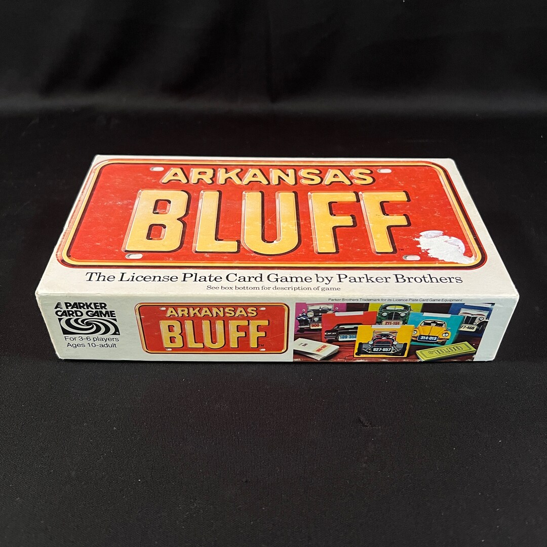 1975 Bluff the License Plate Card Game by Parker Brothers, Complete in ...