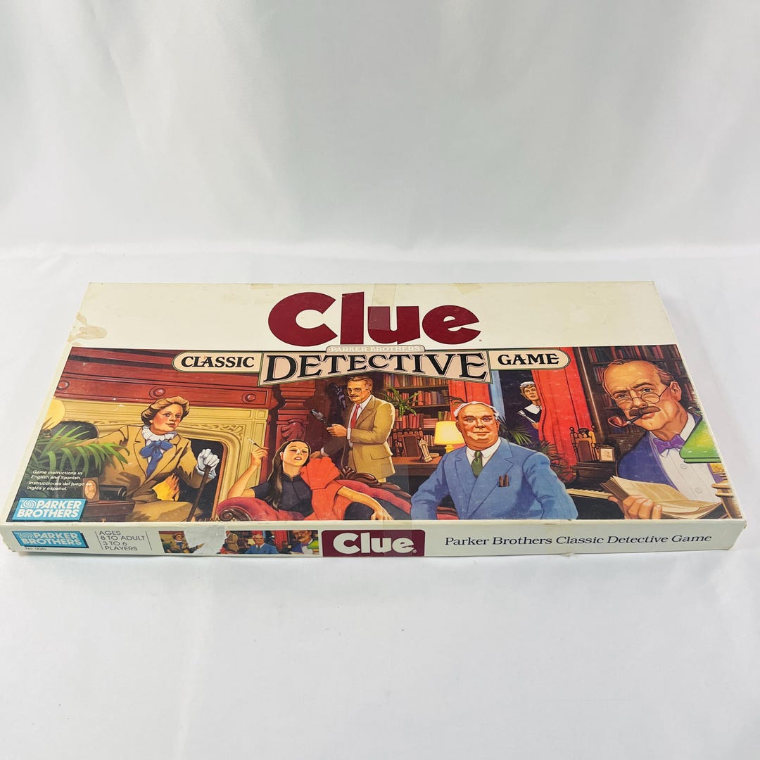 1986 Vintage Clue Board Game Complete by Parker Brothers, Ages 8-adult ...