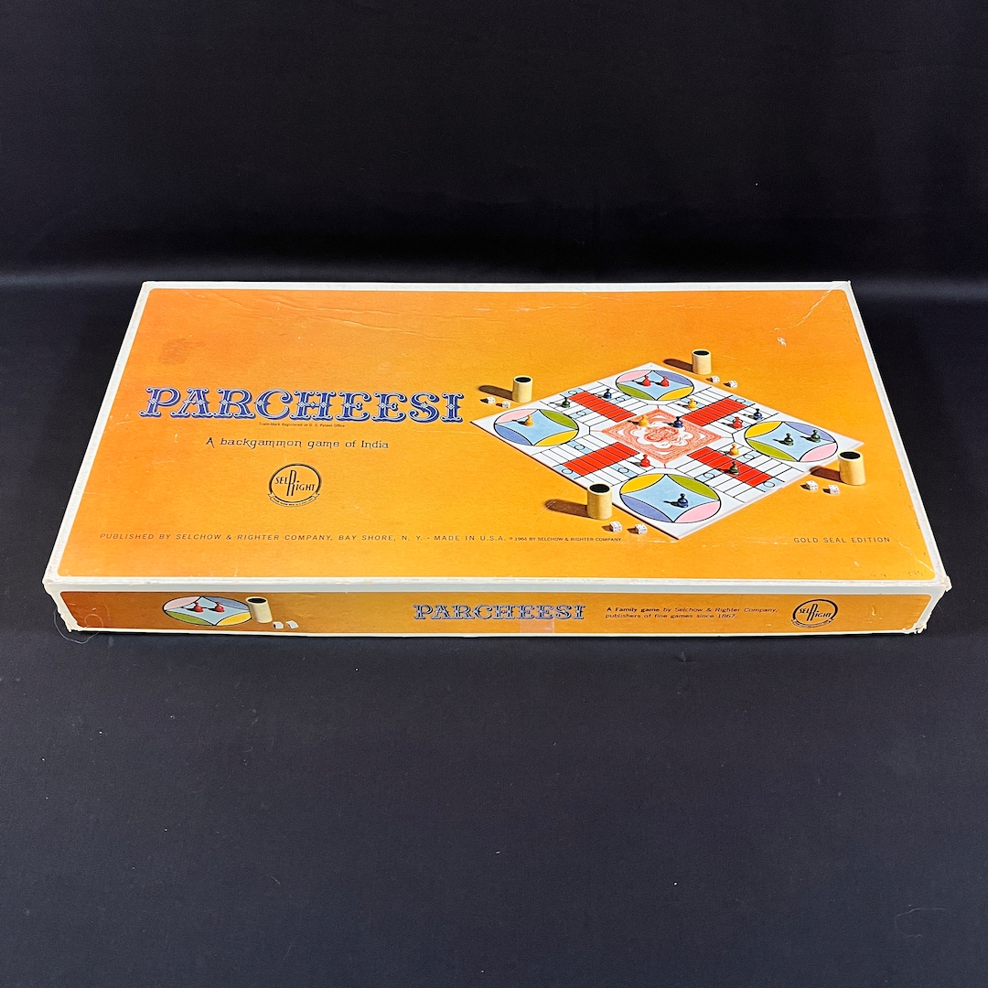 Gold Seal Edition Parcheesi Board Game by Selchow & Righter, Dated 1959 ...