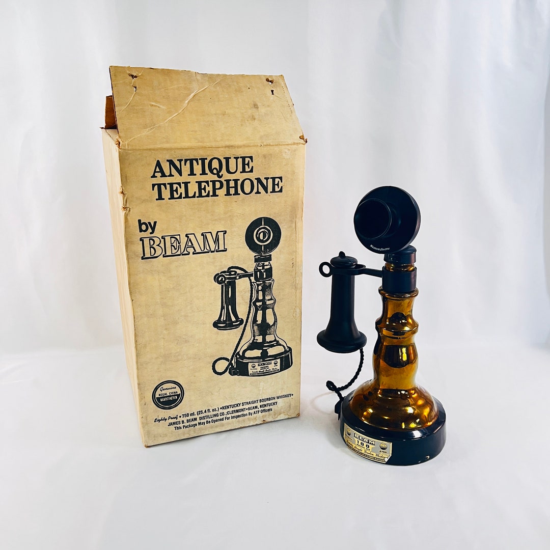 Collectible Beam's Antique Telephone Decanter, One of the Series of ...