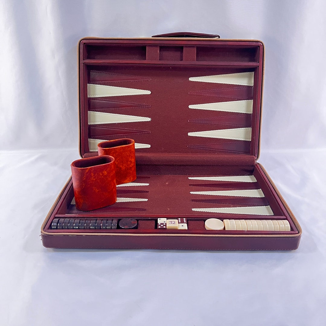 Zipper Case Backgammon Set, Backgammon Set Complete in Nice Carrying ...
