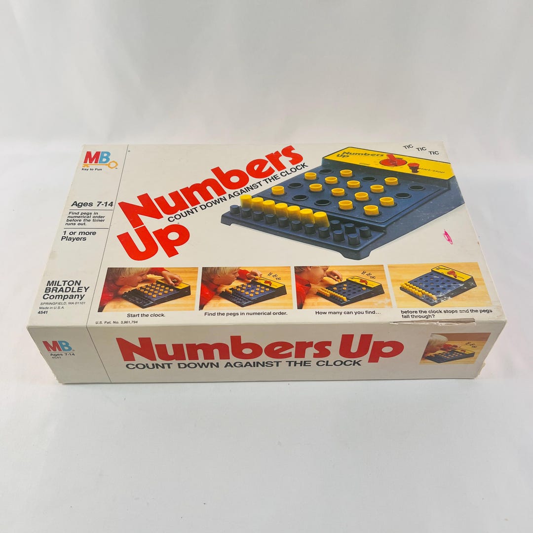 1982 Numbers up Game, Count Down Against the Clock, 1 or More Players ...