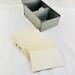 Vintage Metal Filing Index Box With Slide Card Holder Lined - Etsy