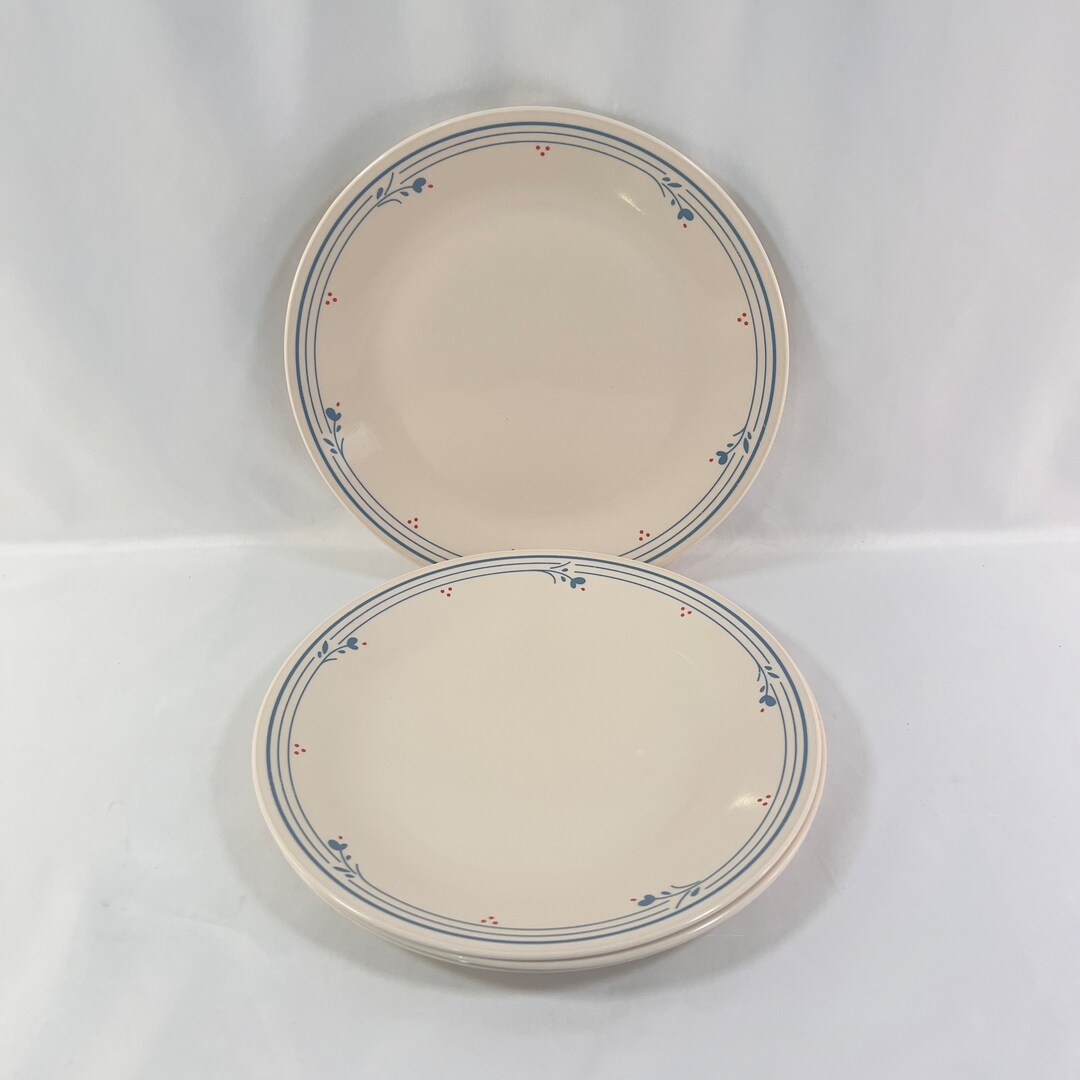4 Country Violets Dinner Plates 10-1/4 by Corelle, Retro Corelle Plates ...