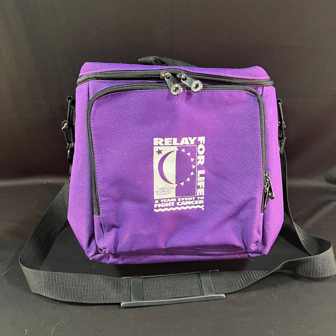 Relay for Life Small Insulated Cooler With Zipper Front Pocket, Top ...