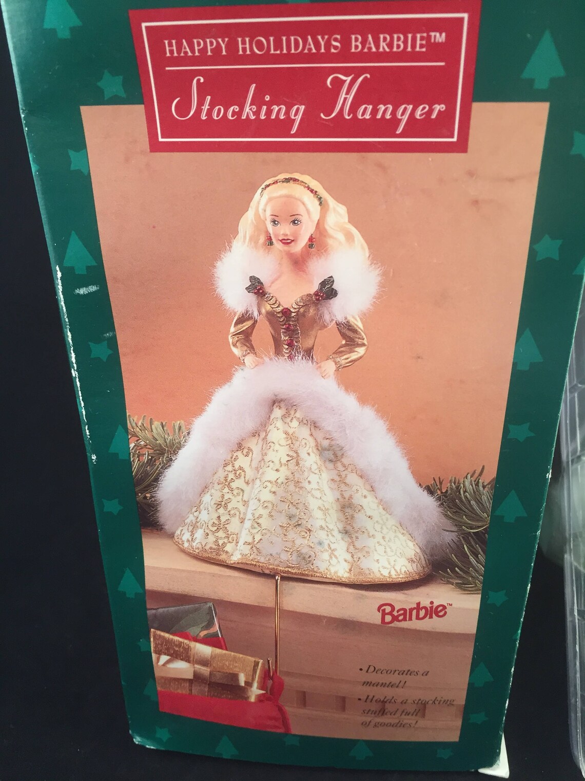 1995 Barbie Stocking Hanger Made by Mattel, Holiday Barbie Stocking ...