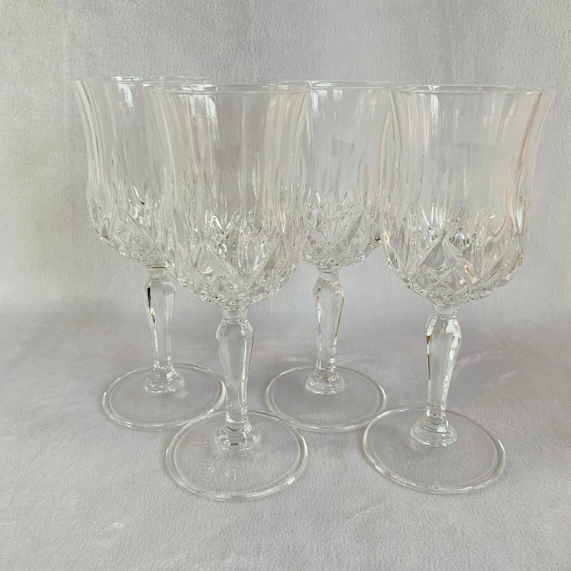 Set of 4 French Crystal Stemware Cristal D'arque-durand - Etsy