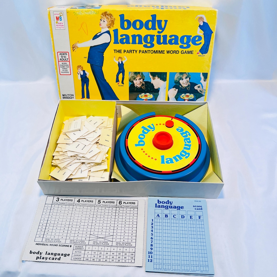 1975 Lucille Ball Body Language Game, the Party Pantomime Word Game ...