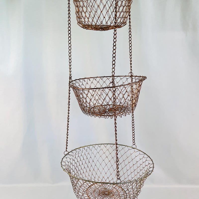Rustic Wire Basket - Etsy