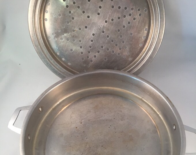 1950's Regal Ware Aluminum 2 Piece Roaster, Steamer, Star Pattern ...