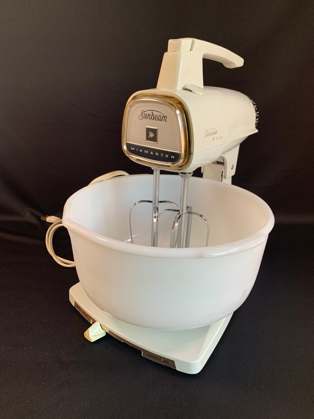 Sunbeam Mixmaster Vista Stand Mixer With Large Milk Glass Bowl - Etsy