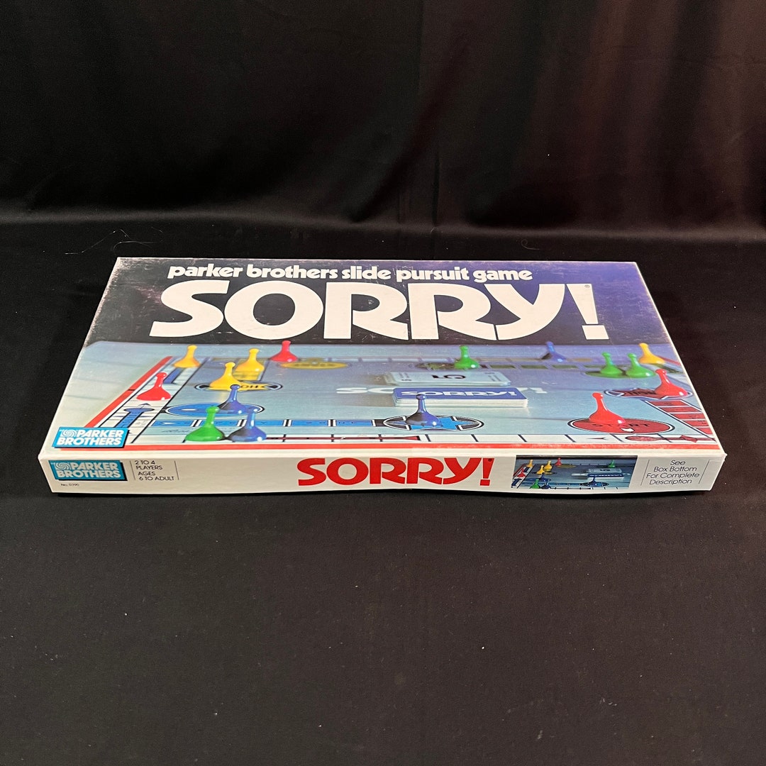 1972 SORRY Board Game by Parker Brothers, Slide Pursuit Game 1972 ...