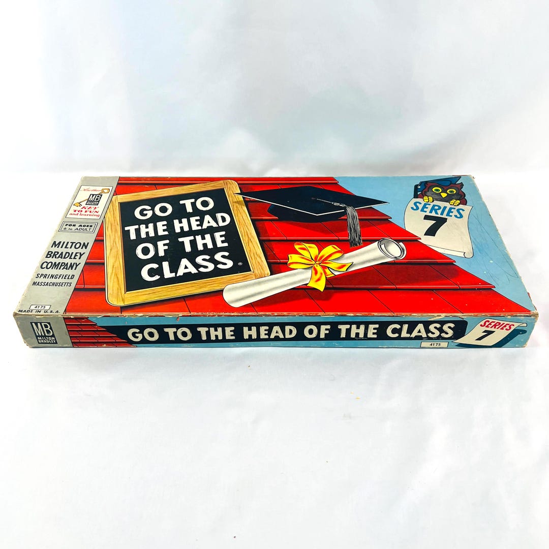 1955 Go to the Head of the Class Board Game by Milton Bradley Ages 8 ...