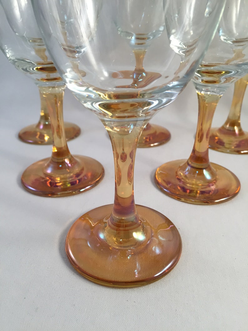 New Set of 6 Cristalleria Fumo Hand Made Wine Glasses With - Etsy
