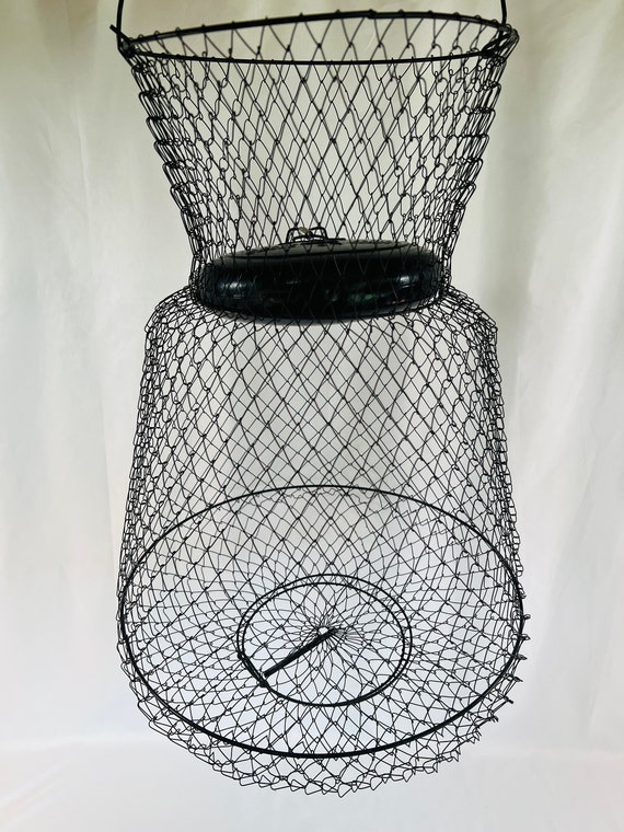 Eagle Claw Floating Wire Mesh Collapsible Fish Basket Fish - Etsy