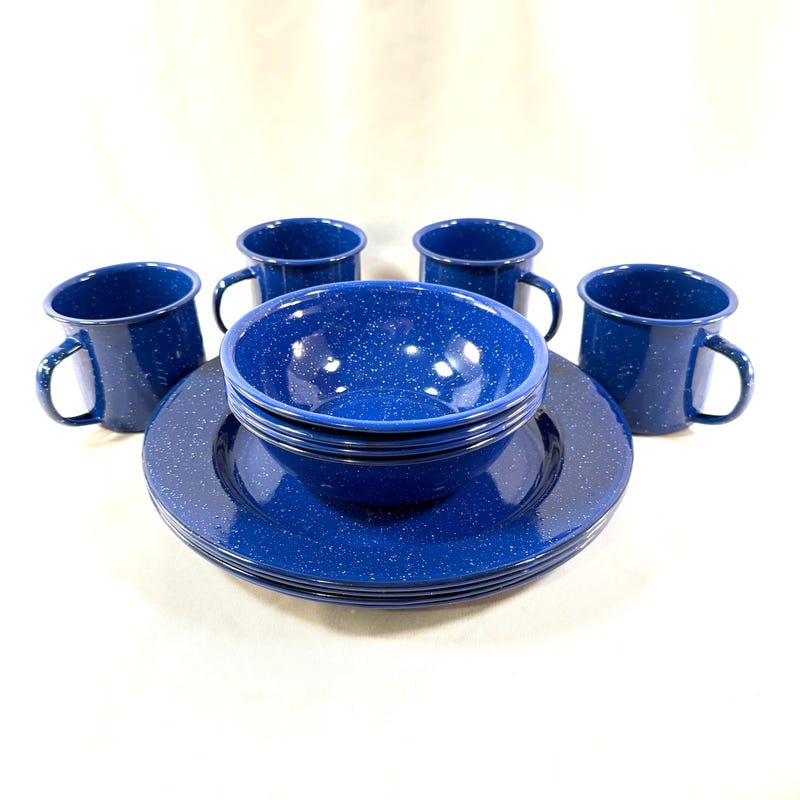 Enamelware Set - Etsy