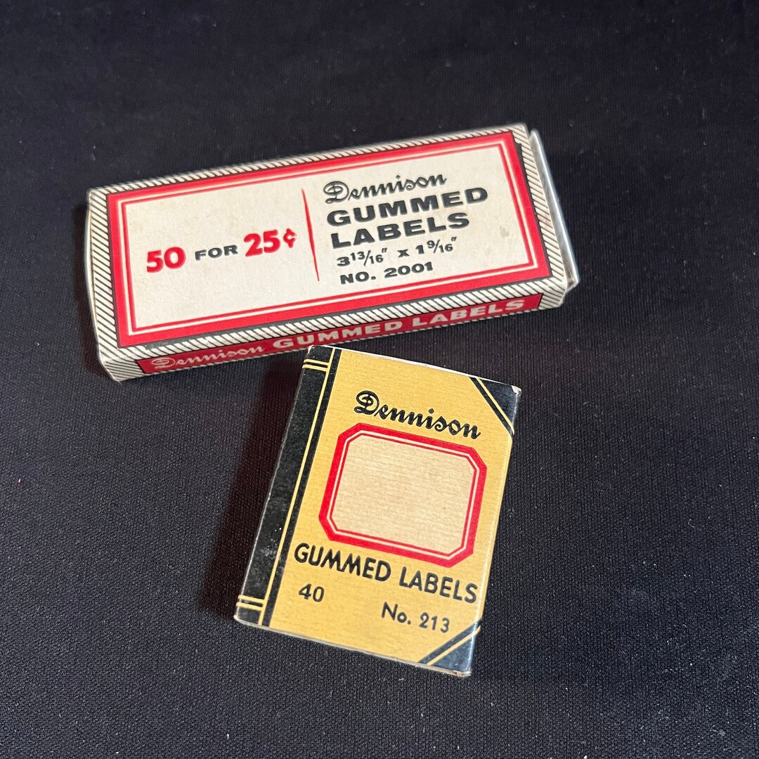 Vintage Gummed Label Boxes, 2 Total Both Have Some Contents, in Good ...
