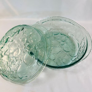Libbey Orchard Fruit Green Glass Baking Dish, Transparent Fruit ...