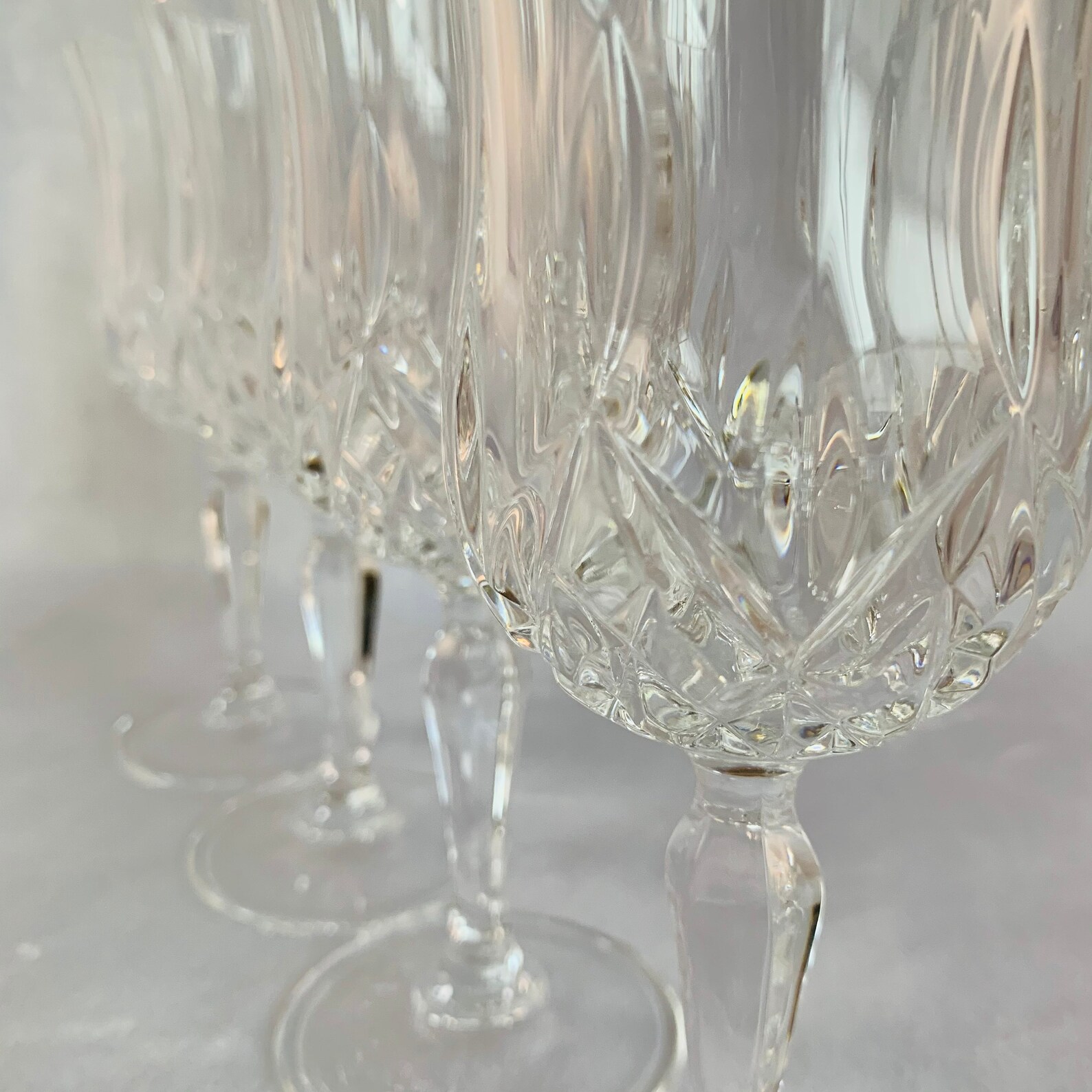 Set of 4 French Crystal Stemware Cristal D'arque-durand - Etsy