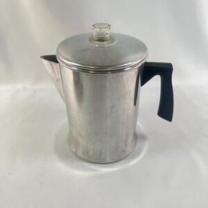 Mirro 9 Cup Aluminum Coffee Pot, Good Used Condition With Some Ware ...