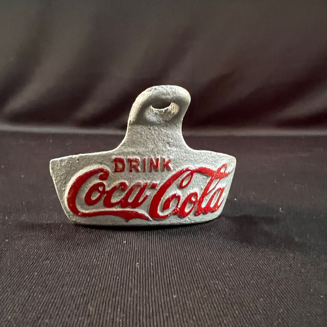 Coca Cola Bottle Opener, Wall Mount Bottle Opener, Vintage, Made in USA ...