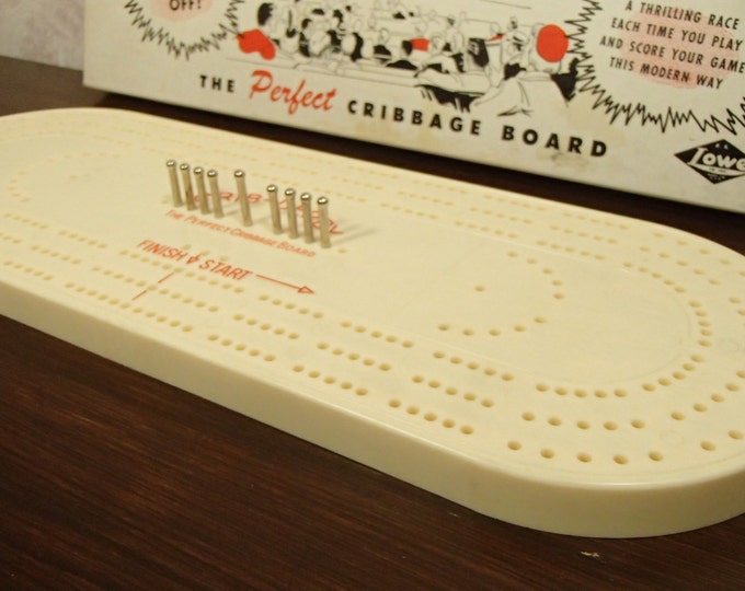 Crib Derby the Perfect Cribbage Board Game in Original Box by Lowe - Etsy