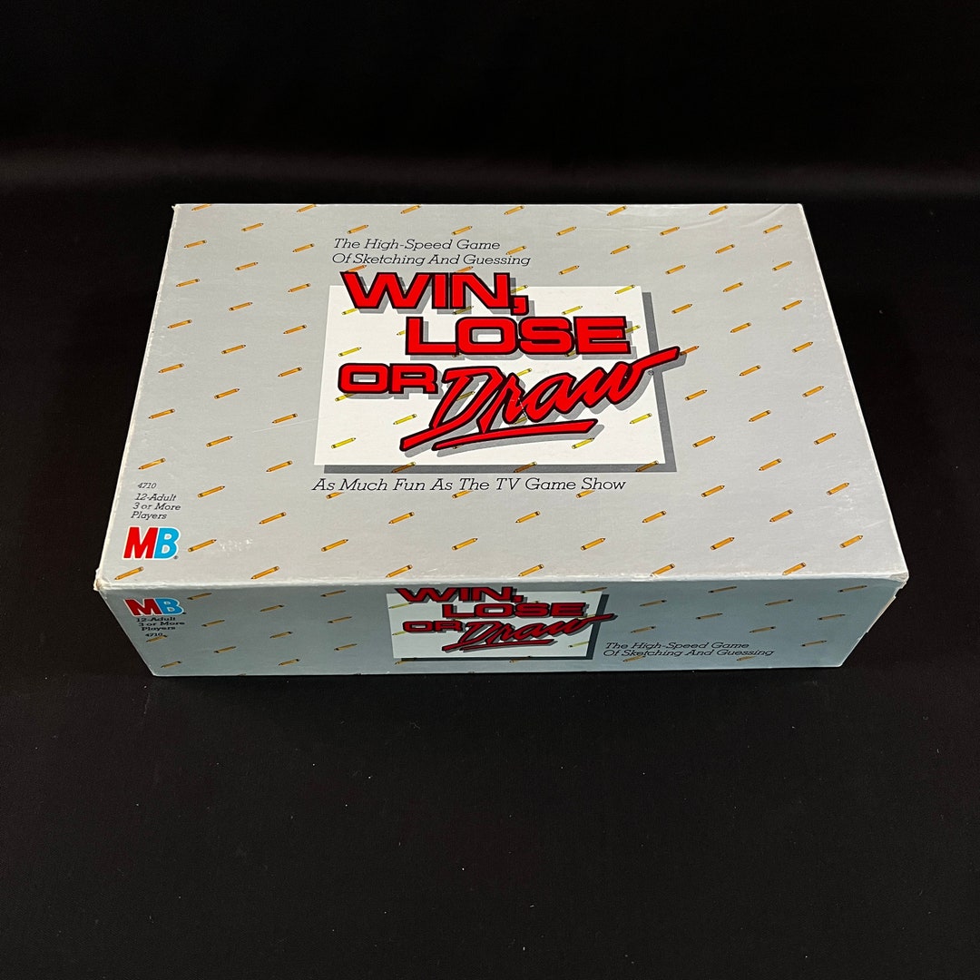 Vintage 1987 Win, Lose or Draw Game Complete With All Pieces and ...