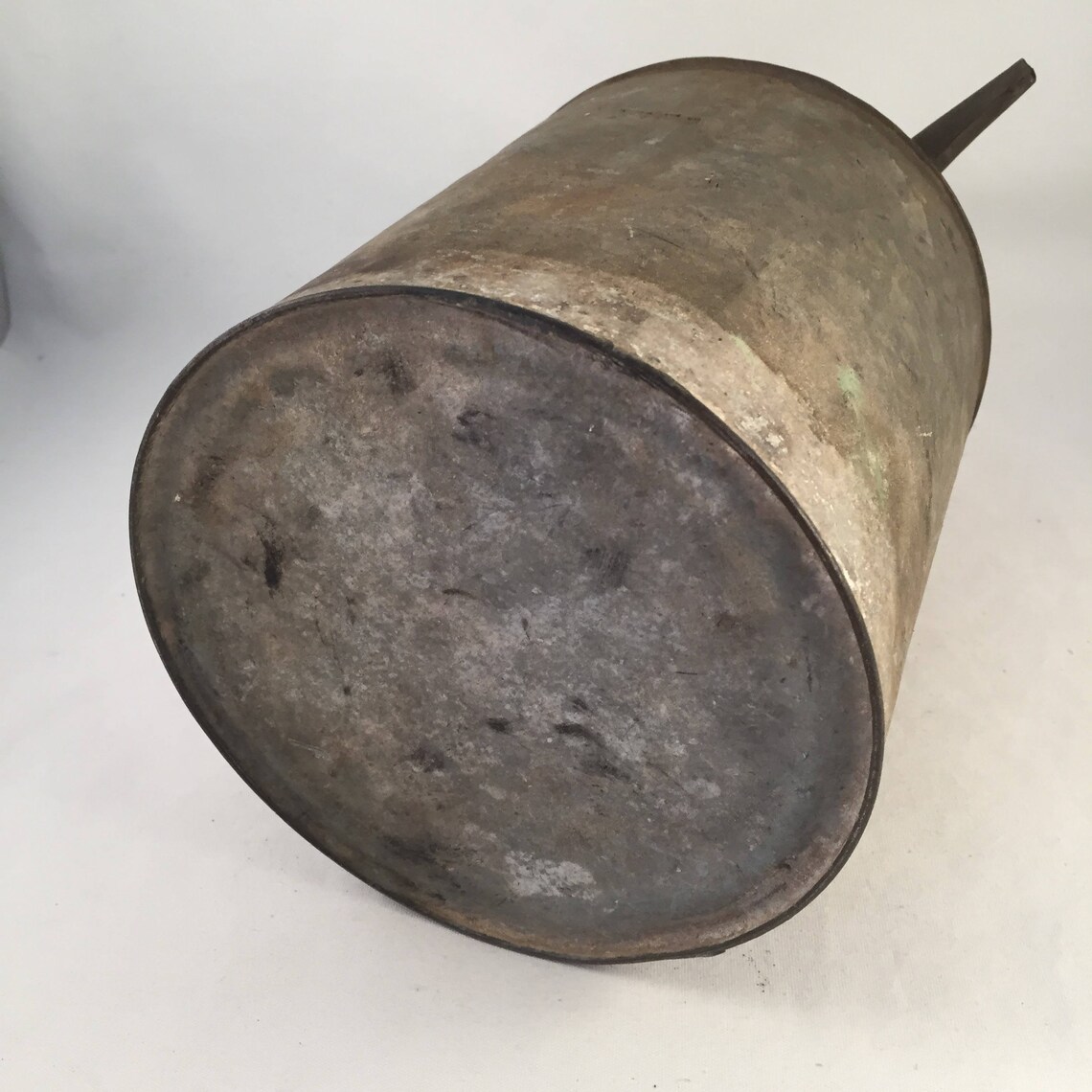 Rustic Vintage Oil Can With Wood Handle Worn Metal Oil Can | Etsy