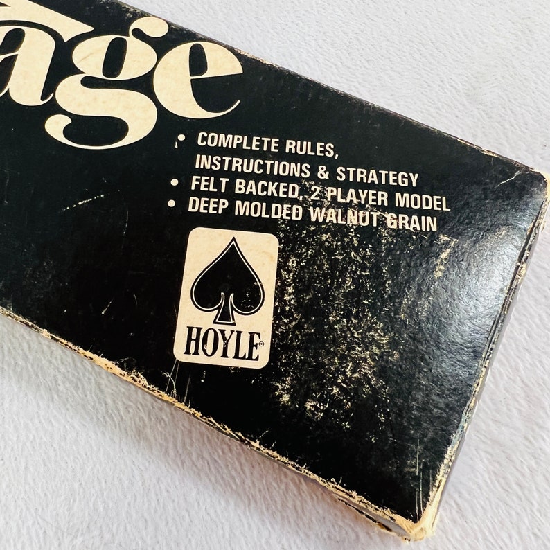 Vintage Hoyle Cribbage Board Game, Complete in Original Box With 2 ...