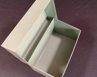 Green Metal File Box - Etsy