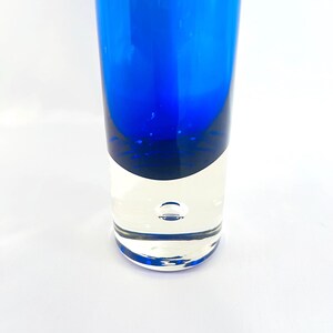 Badash Handmade Cobalt Blue Sleek Glass Cylinder Bud Flower Vase ...