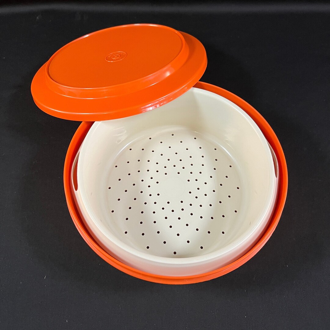 3 Piece Seal N Serve Tupperware Steamer, Bowl With Steamer Insert and ...