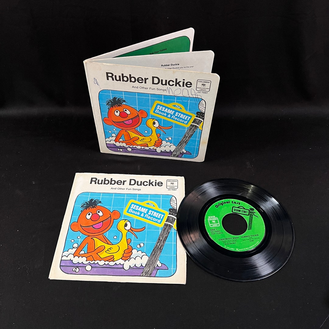 Sesame Street Book & Record, Rubber Duckie and Other Fun Songs, 3 Total ...