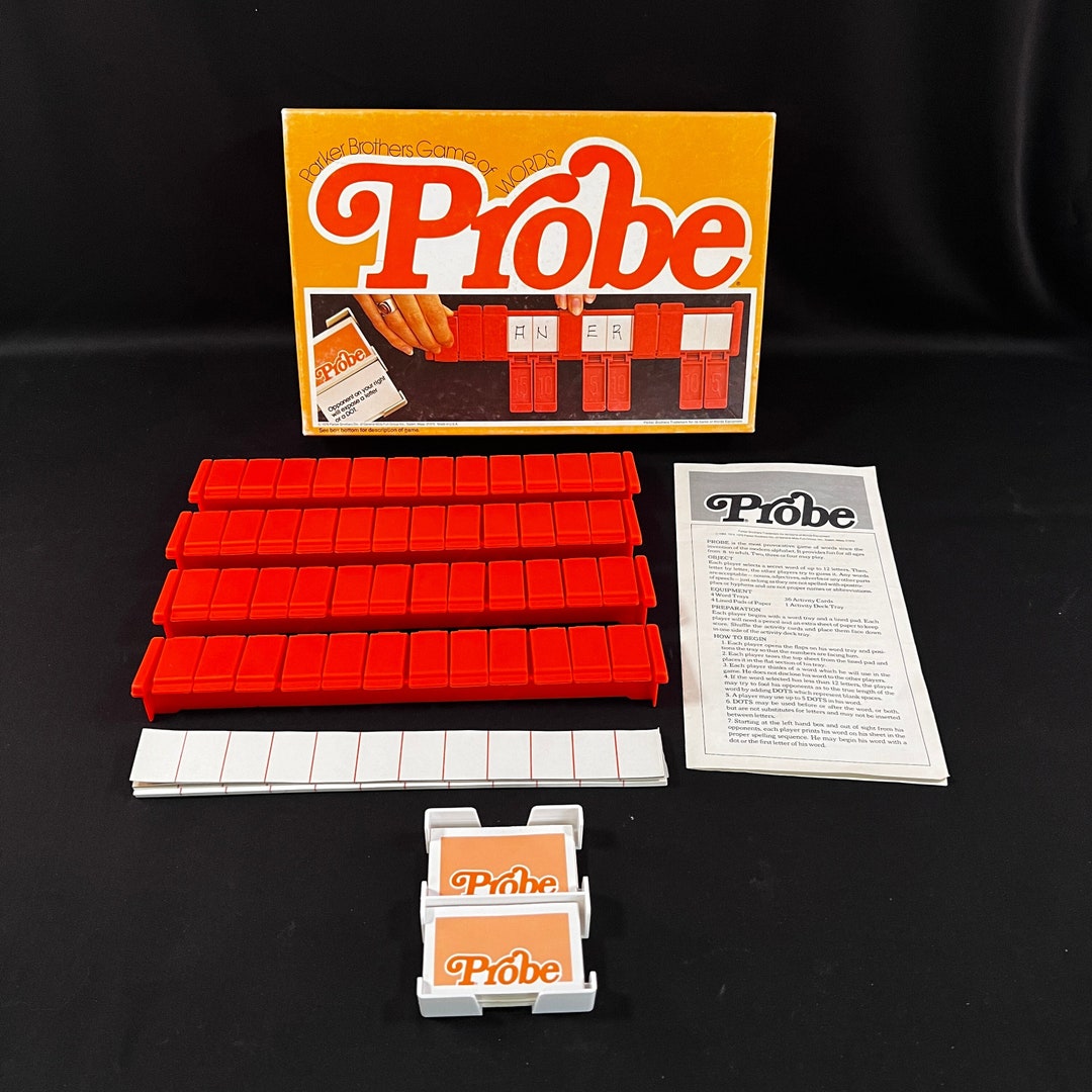 1976 Probe by Parker Brothers Game of Words Ages 8 Adult - Etsy