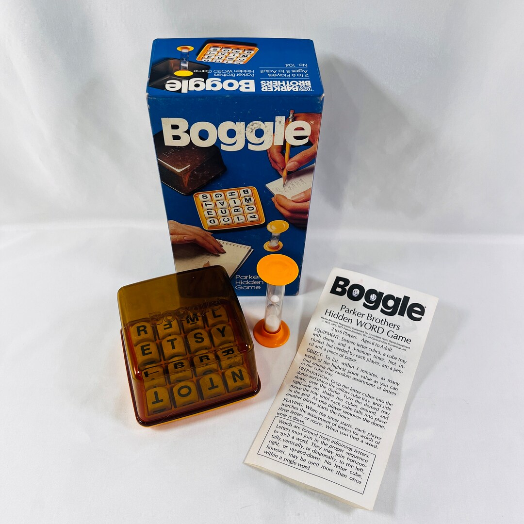 1980 Vintage Boggle the 3 Minute Word Game by Parker Brothers in ...