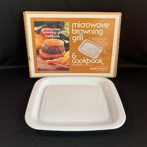 Family Size Corning Ware Microwave Browning Grill, 11-3/4" X 14-1/2 ...