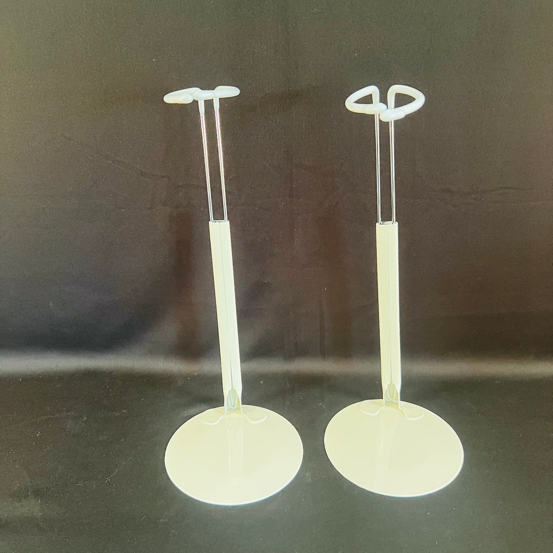 2 Vintage Mini World Metal Doll Stand, Adjustable 11 to 15 Tall ...