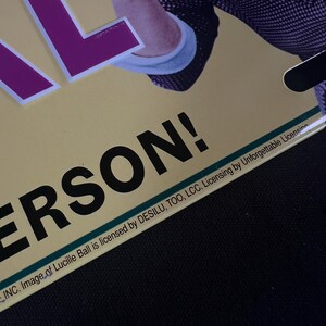 1990's I Love Lucy License Plate Sign, vita Grl Great Like New ...